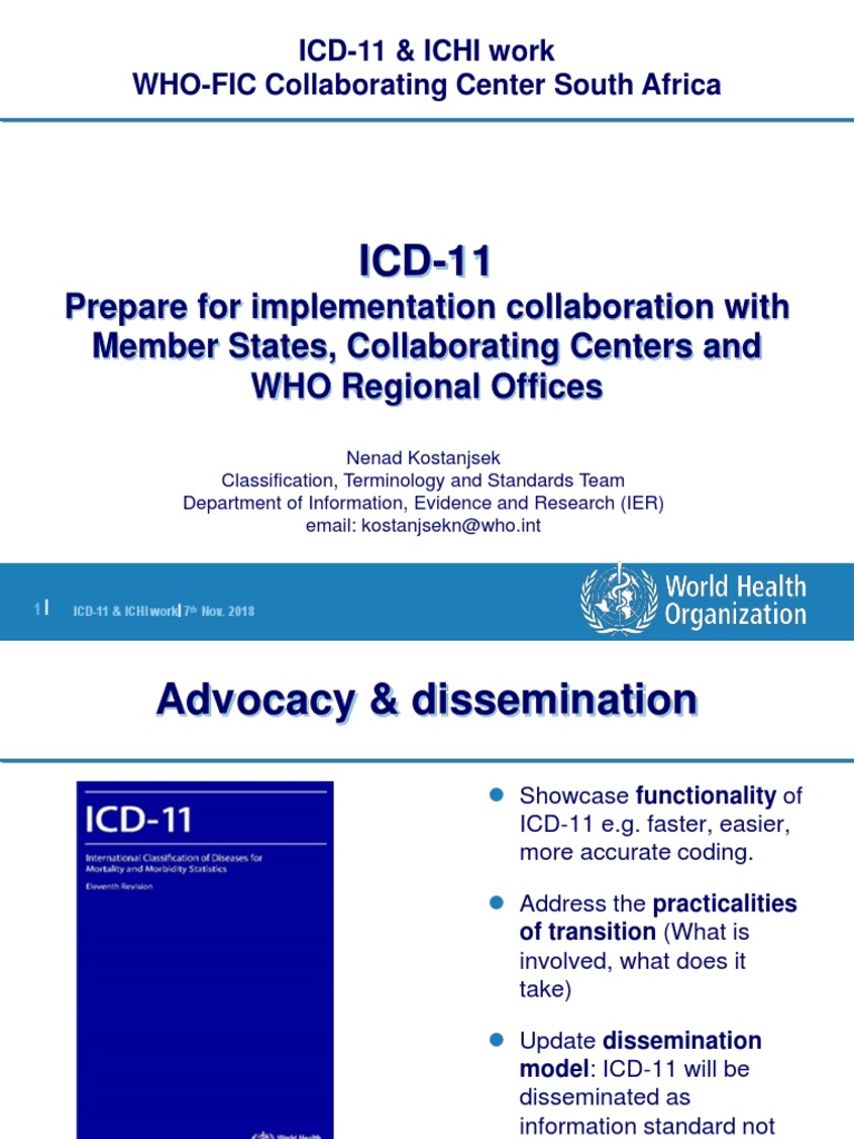 ICD-11 Imppreparation | PDF | International Statistical Classification ...