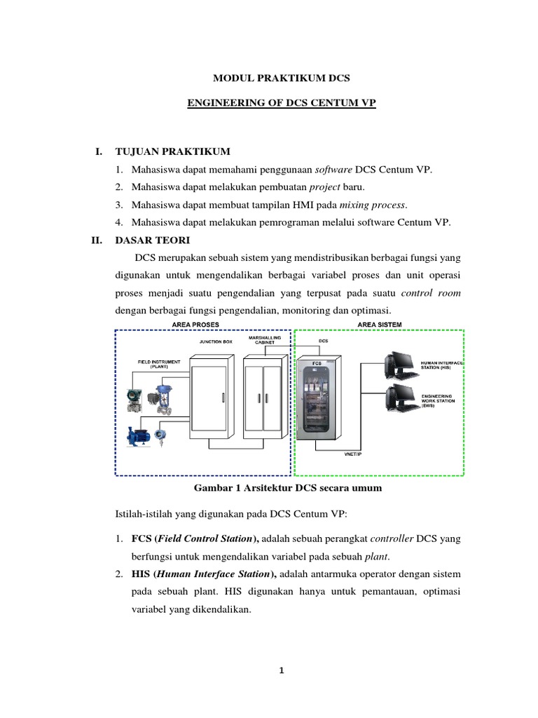 Modul Praktikum DCS - Engineering PDF | PDF