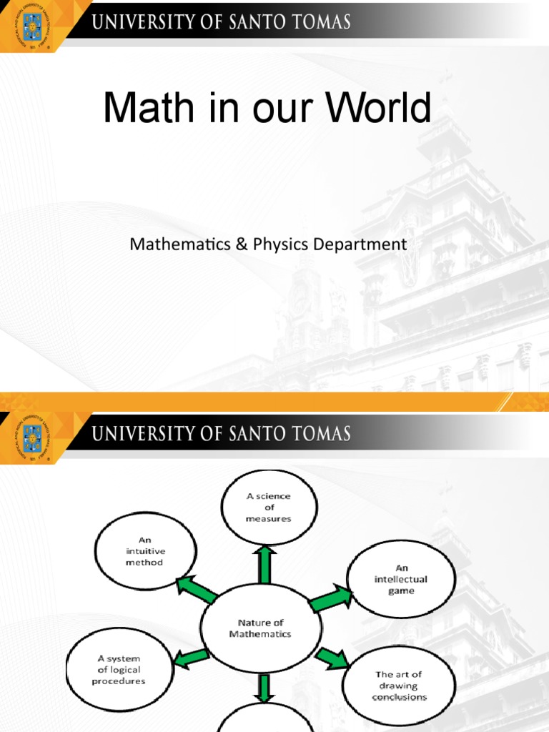 1.0 Math in Our World | PDF | Teaching Mathematics