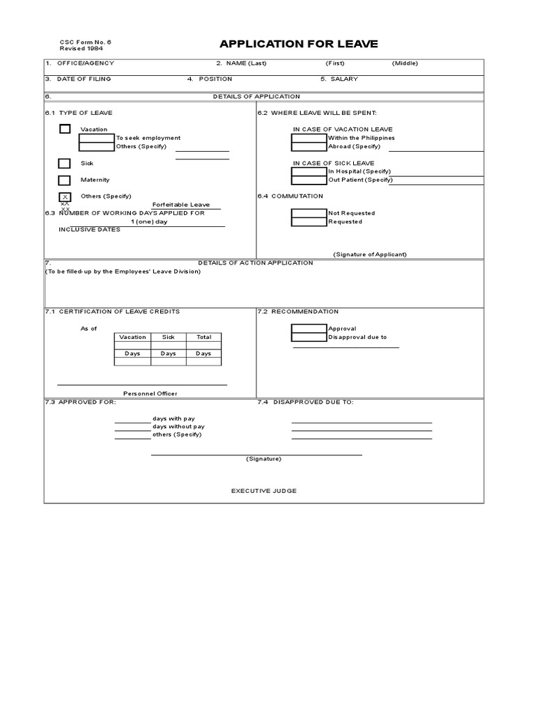 Application For Leave - Jakarta Conference | PDF | Employment | Government