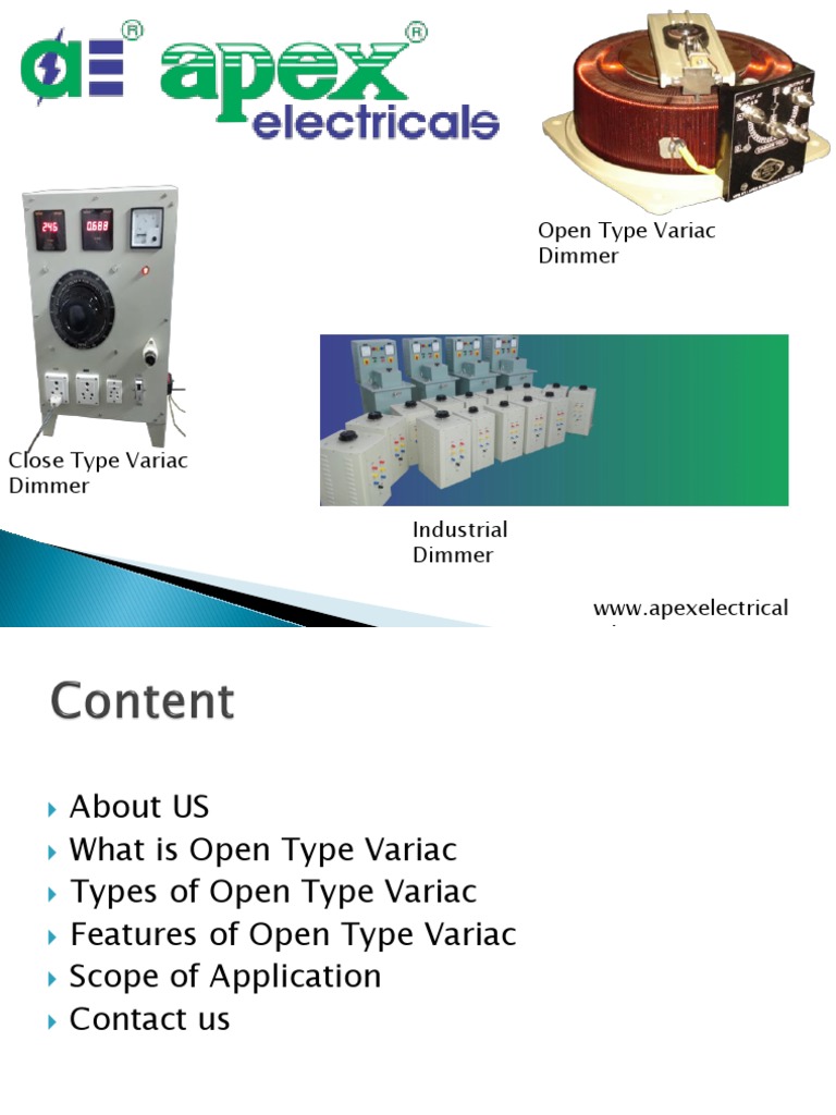 Open Type Variac | PDF | Components | Electrical Equipment