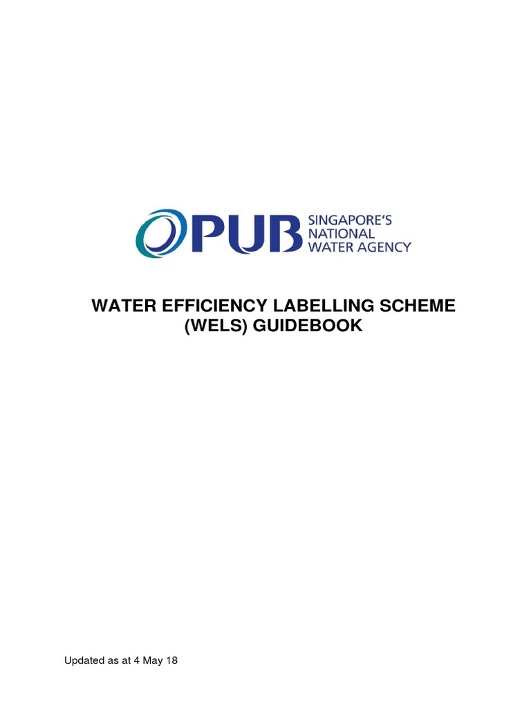Water Efficiency Labelling Scheme (Wels) Guidebook: Updated As at 4 May ...