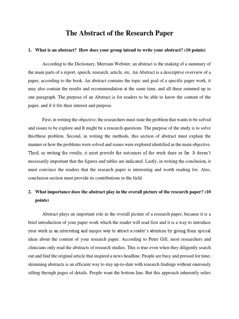 Writing Effective Research Abstracts | PDF | Abstract (Summary) | Science