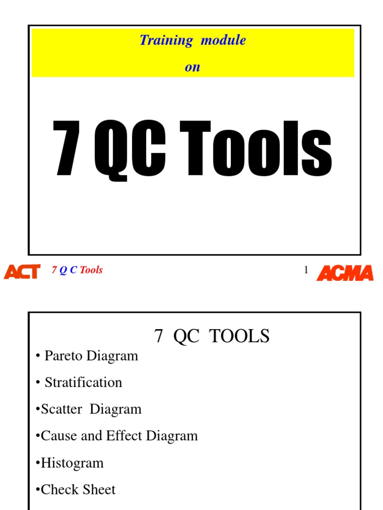 7 QC Tools: Training Module On | PDF | Histogram | Causality