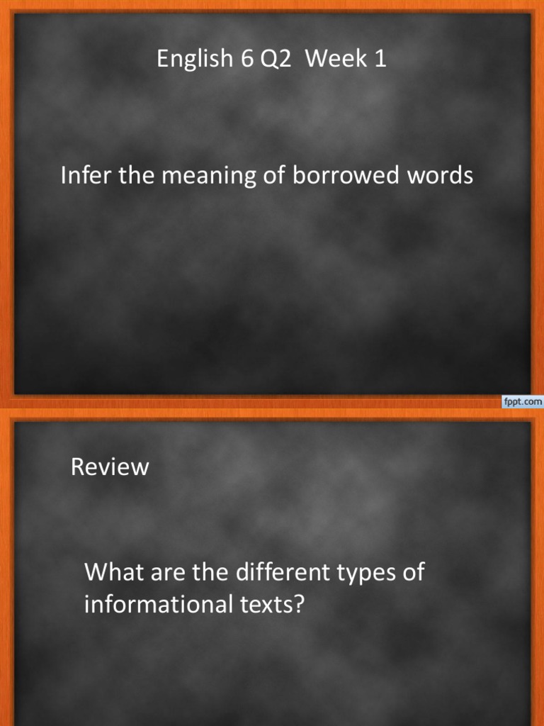 Infer The Meaning of Borrowed Words (MATH) | PDF