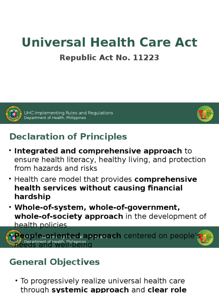 Key Features of The Uhc Act (Marked As Final) | PDF | Universal Health ...