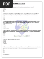 Mettl Aptitude Test | PDF