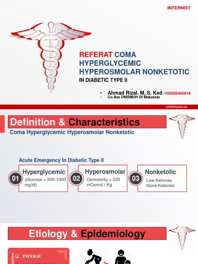 Coma Hyperglycemic Hyperosmolar Nonketotic | PDF | Hyperglycemia ...