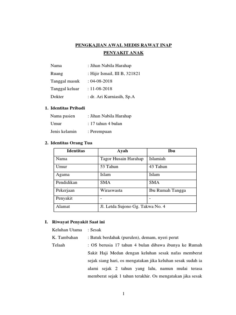 Lapkas Asma Uniba | PDF