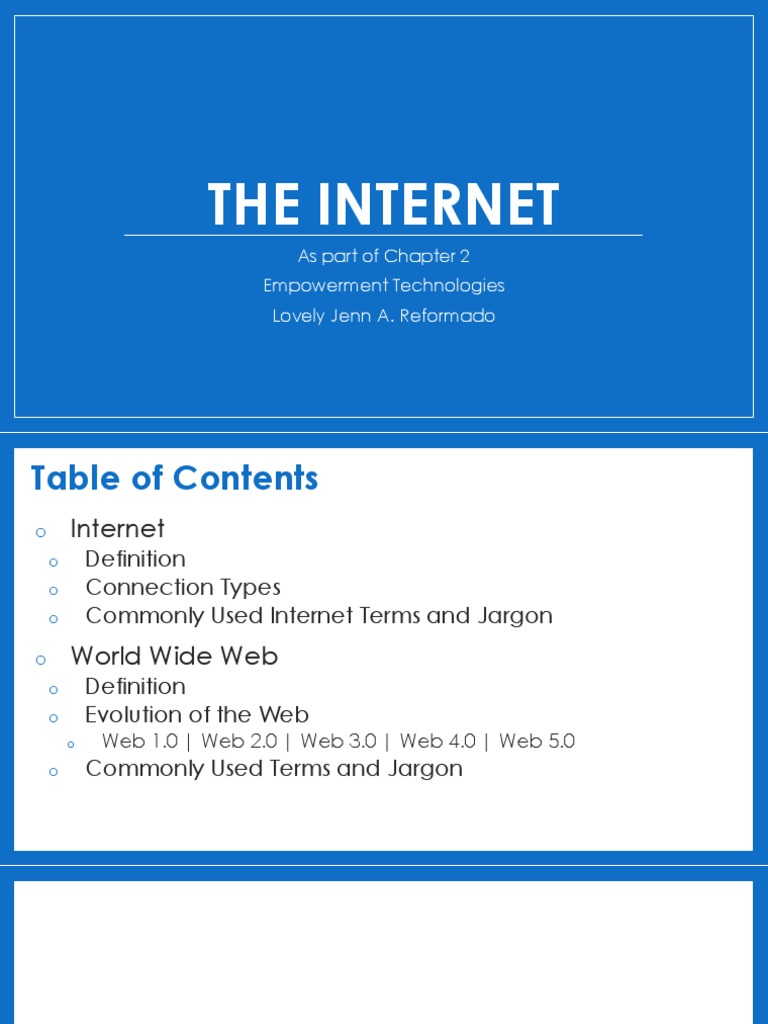 2.1 - The Internet PDF | PDF | Internet Service Provider | World Wide Web