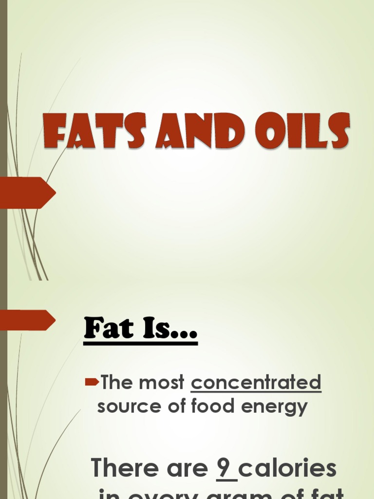 FATS | PDF | Fat | Vegetable Oil
