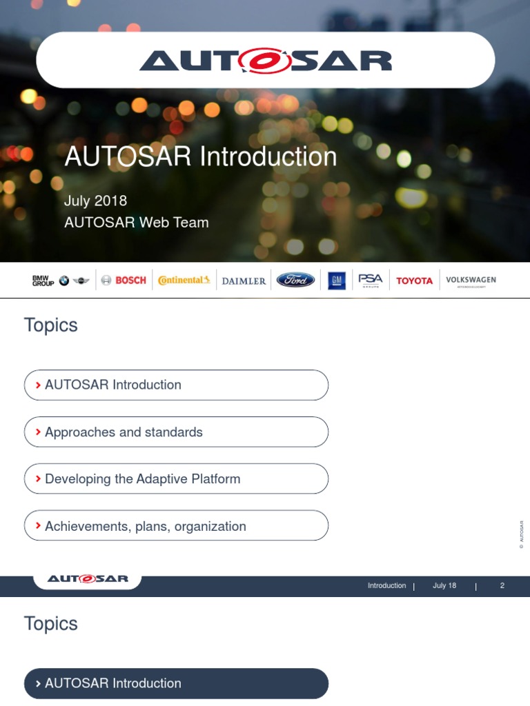 Autosar Intro | PDF | Software Engineering | Systems Engineering