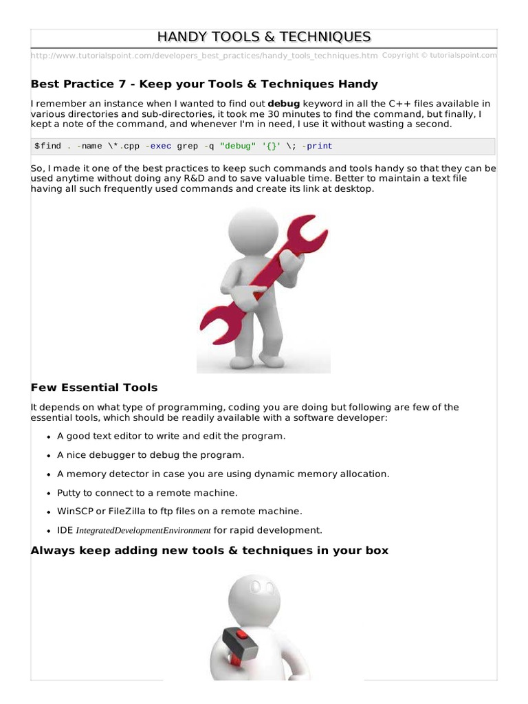 Handy Tools Techniques | PDF | Debugging | Computer Program