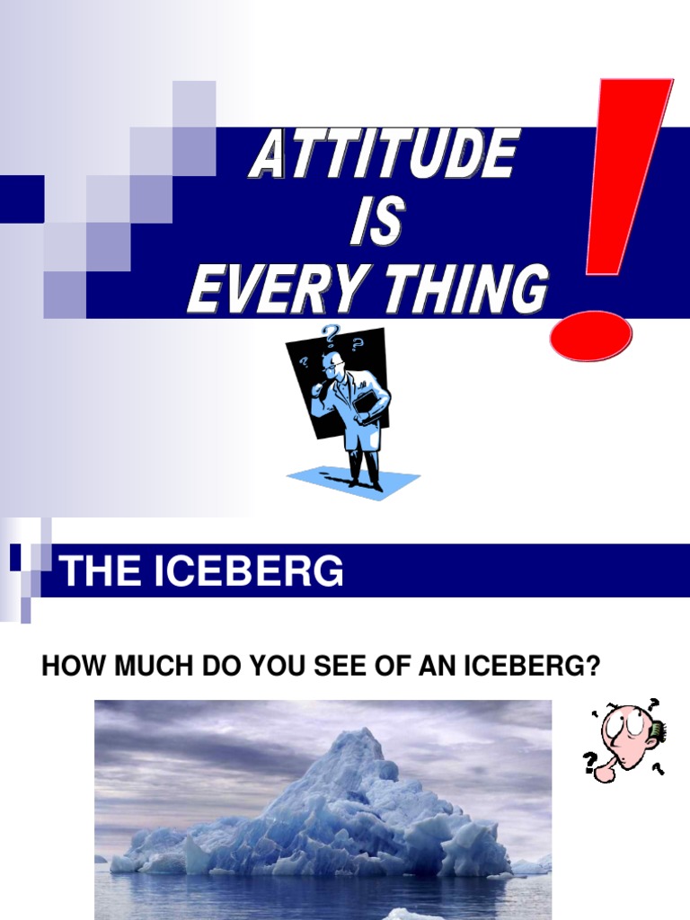 Iceberg | PDF | Attitude (Psychology) | Behavioural Sciences