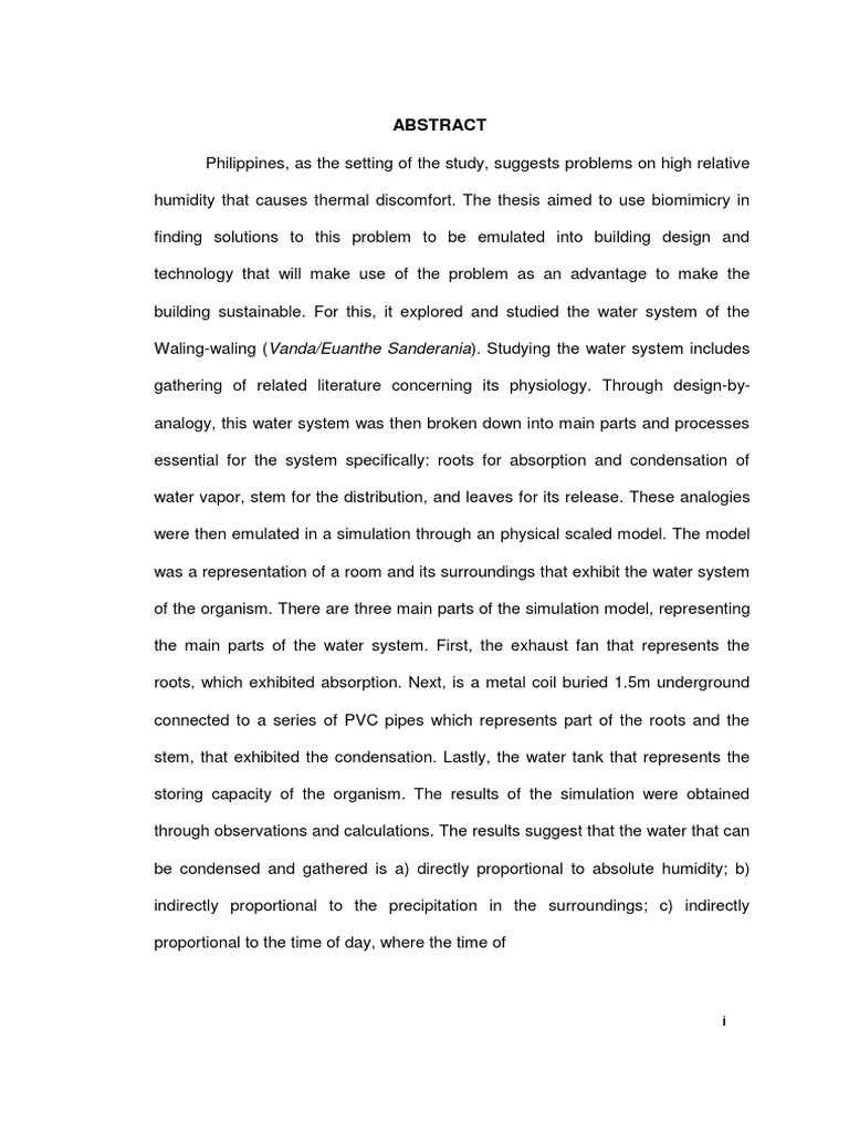 Biomimicry: Emulating The Water System | PDF | Water Supply Network ...