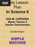 Cot DLP Science 6-Simple Machines With Annotations | PDF | Learning | Curriculum