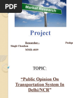 Transportation Survey Question Examples | PDF | Public Transport | Bus