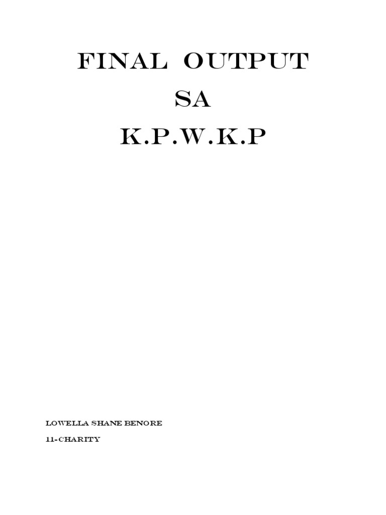 Final Output | PDF