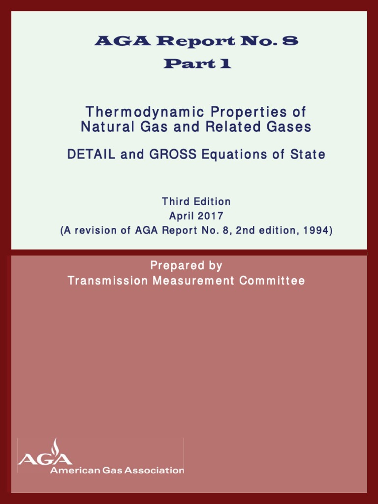 Aga 8 | PDF | Gases | Density