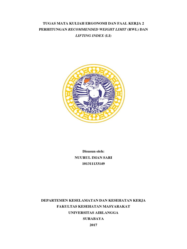 Perhitungan RWL Dan LI | PDF