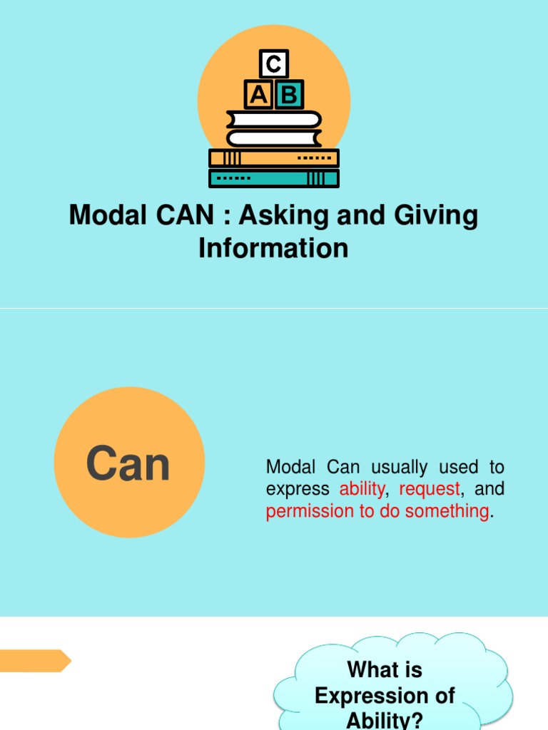 Modal CAN: Asking and Giving Information | PDF