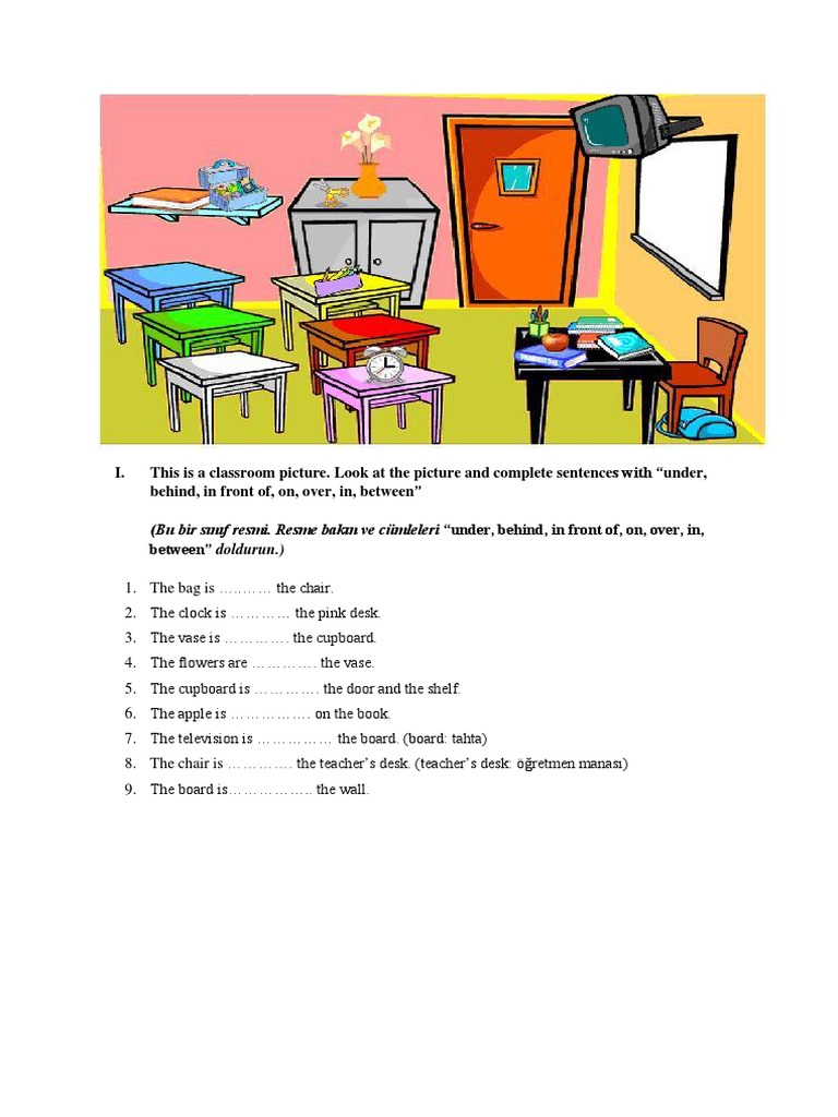 Prepositions Worksheet | PDF