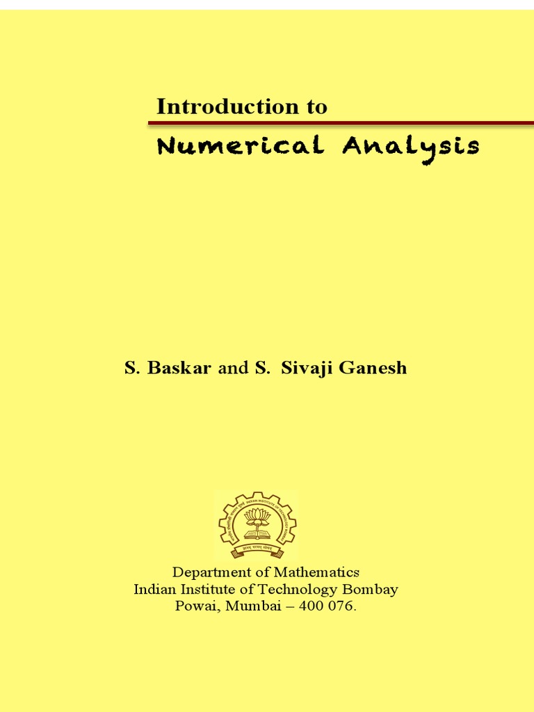 Reference Book For Numerical Analysis | PDF | Continuous Function ...