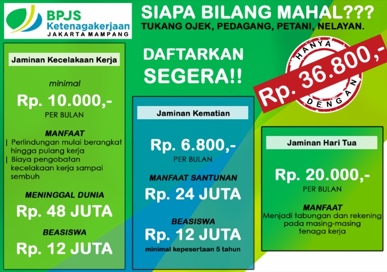 Brosur BPU BPJS Ketenagakerjaan | PDF