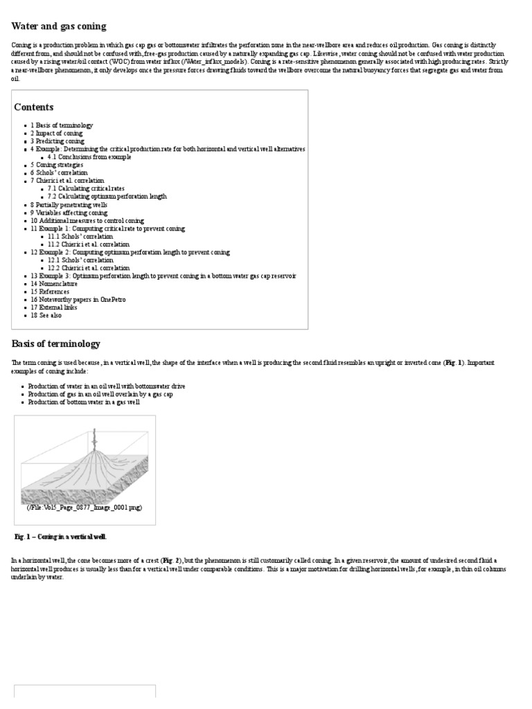 Gas Coning | PDF | Oil Well | Petroleum Reservoir