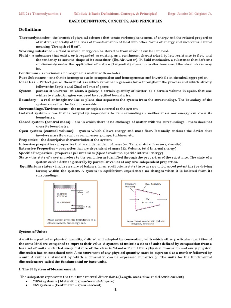Definition:: Basic Definitions, Concepts, and Principles | PDF | Pressure | Pressure Measurement