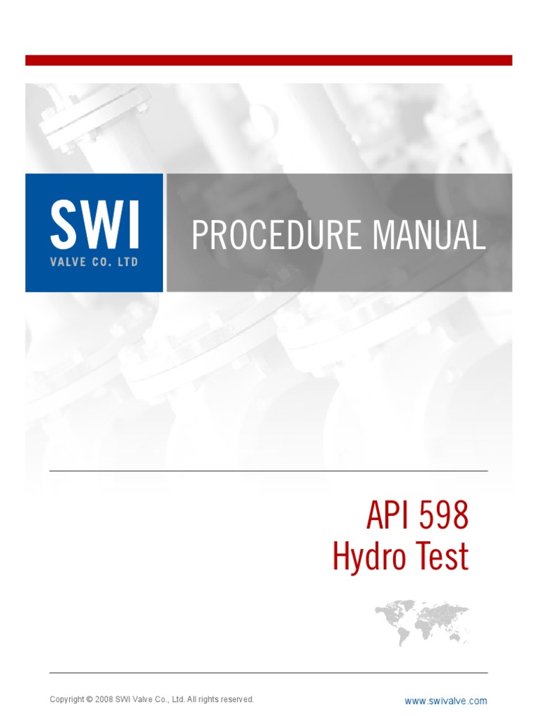 Api 598 | PDF | Valve | Stainless Steel