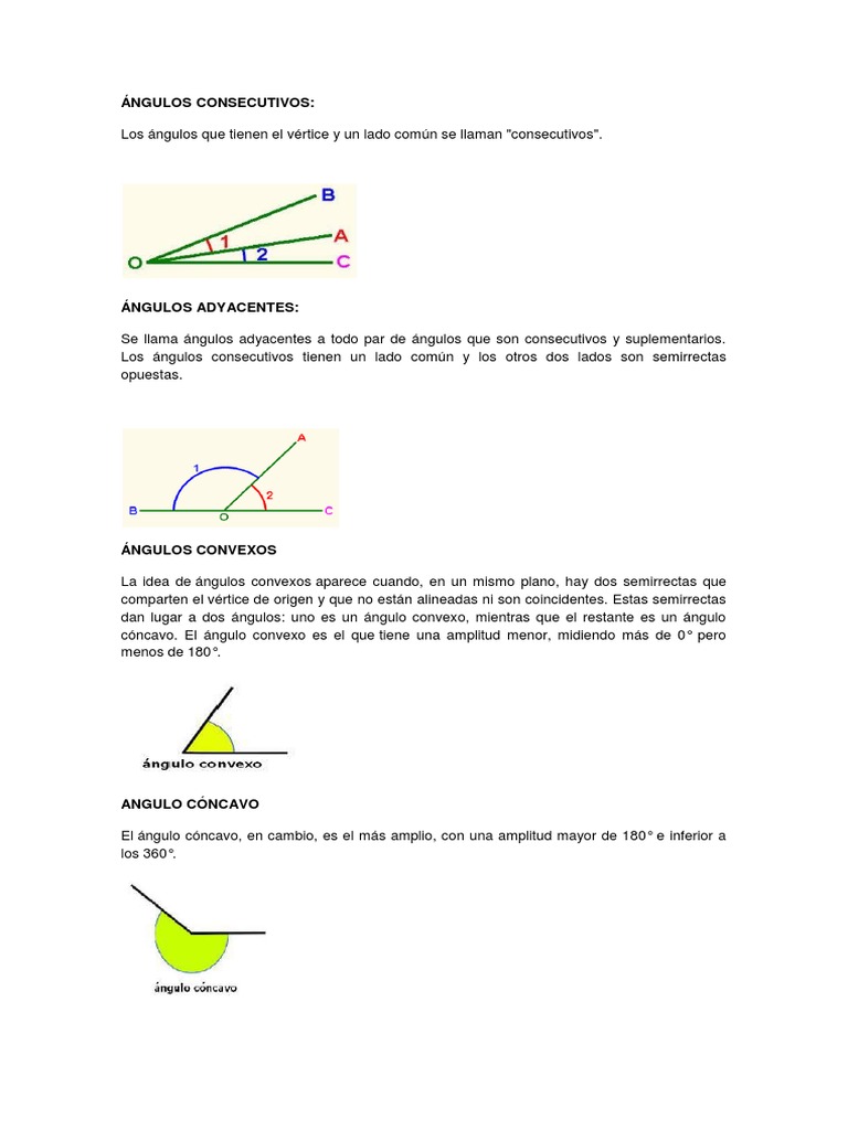 Ángulos Consecutivos | PDF | Ángulo | Triángulo