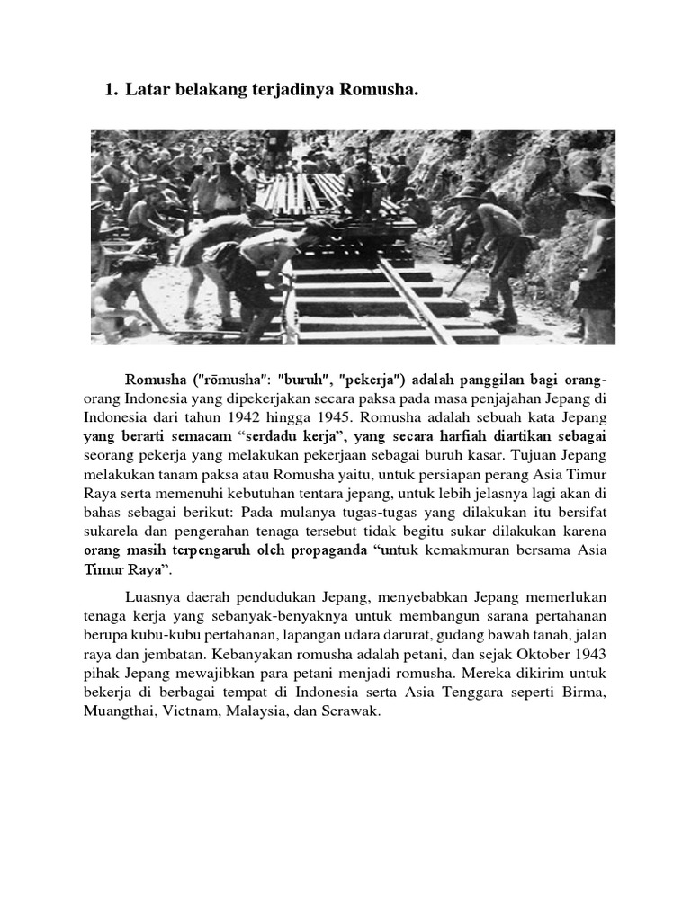 Makalah Romusha | PDF