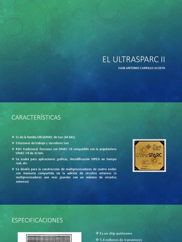 Características del UltraSPARC II | PDF