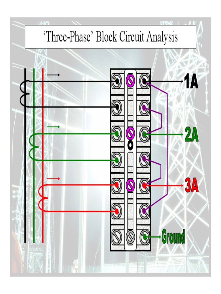 Three-Phase Block Circuit Guide | PDF | Electrical Engineering