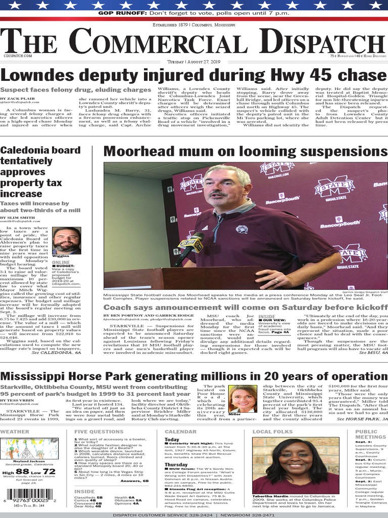 Commercial Dispatch Eedition 8-27-19 | PDF | United States Postal ...