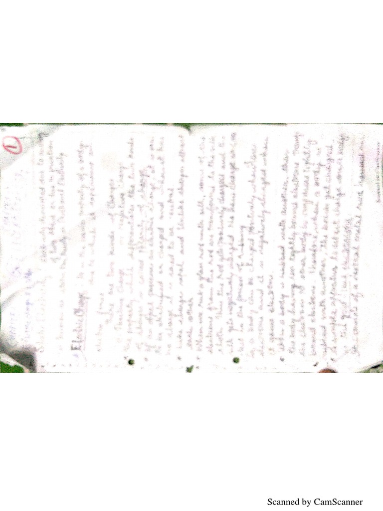 Electrostatic Notes For Class 12 PDF