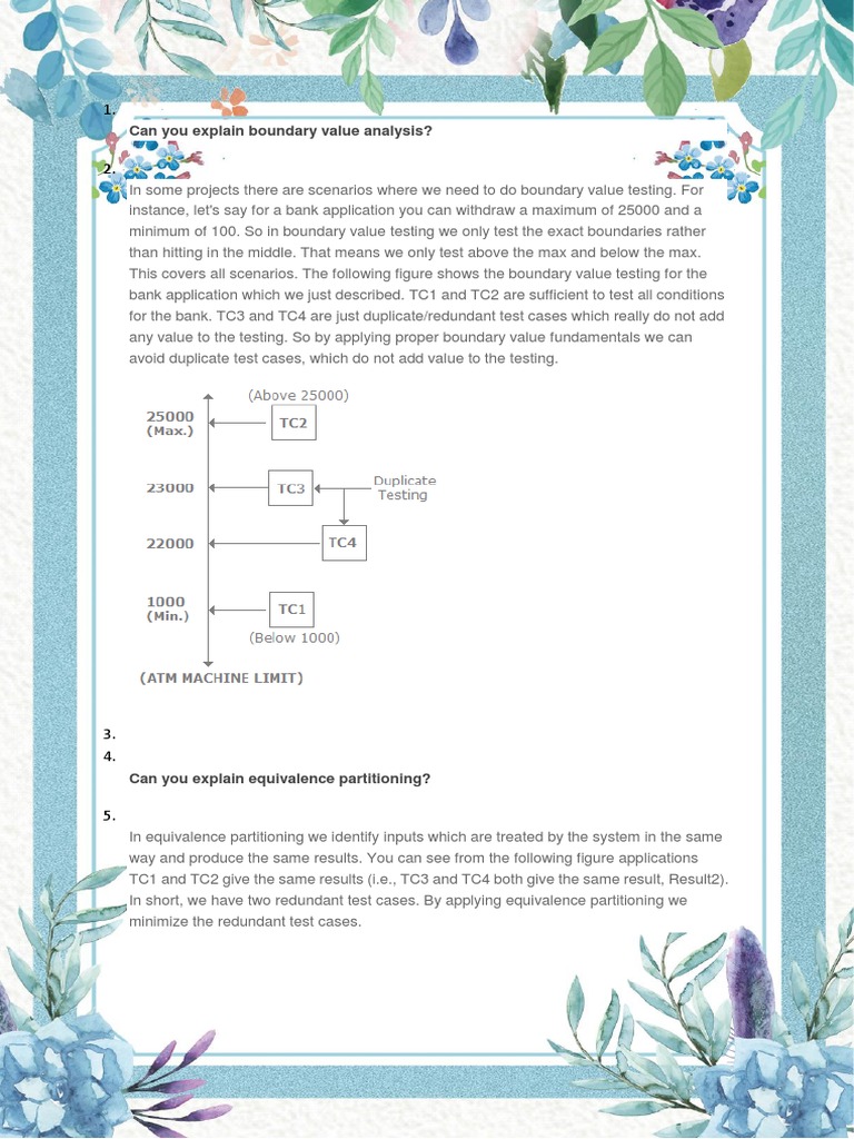 You Explain Boundary Value Analysis | PDF | Randomness | Statistics