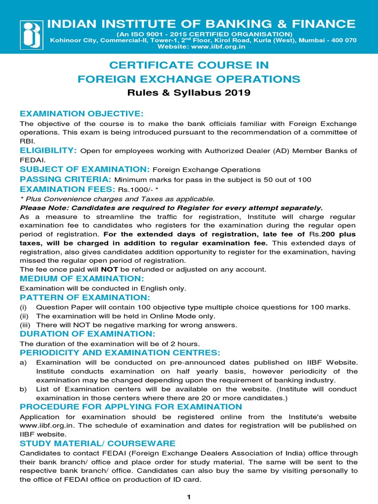 Iibf Bcsbi | PDF | Identity Document | Test (Assessment)