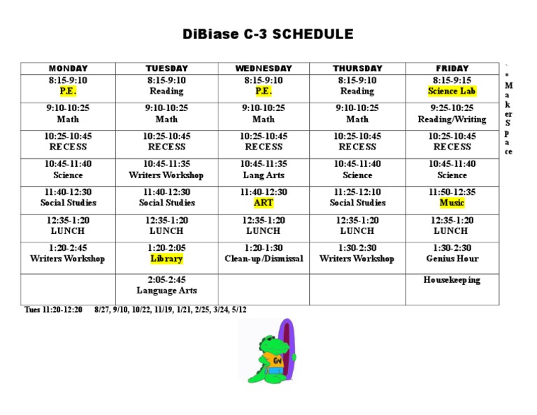 c-3 Schedule | PDF