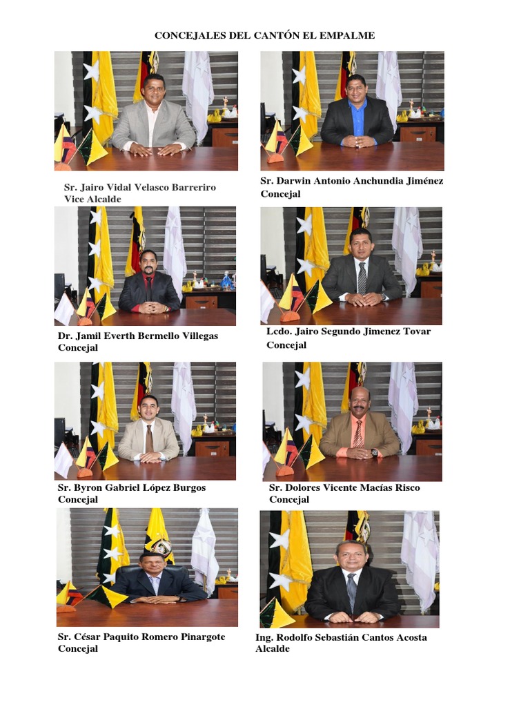 Autoridades Del Canton El Empalme | PDF