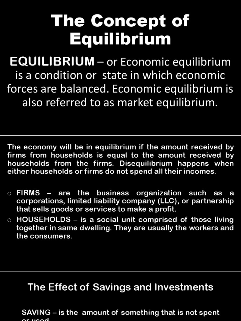 The Concept of Equilibrium | PDF | Economic Equilibrium | Income