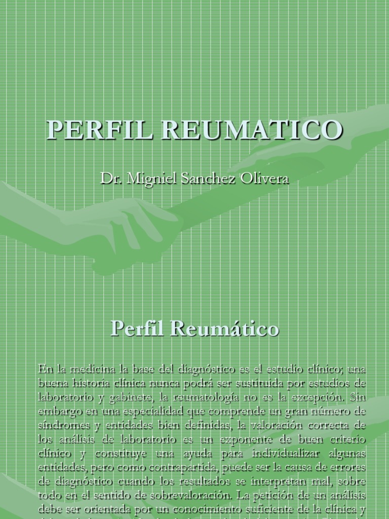 Perfil Reumatico | PDF | Lupus eritematoso sistémico | Inflamación