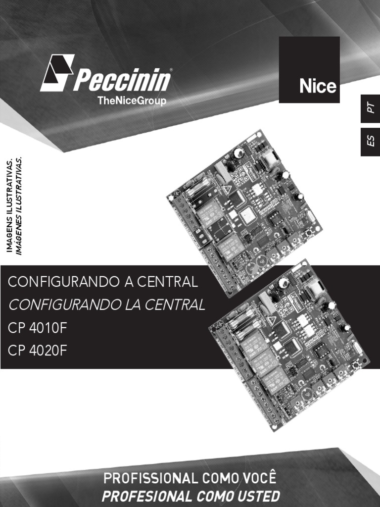 Guia de instalação e configuração da central eletrônica CP 4010F/4020F ...