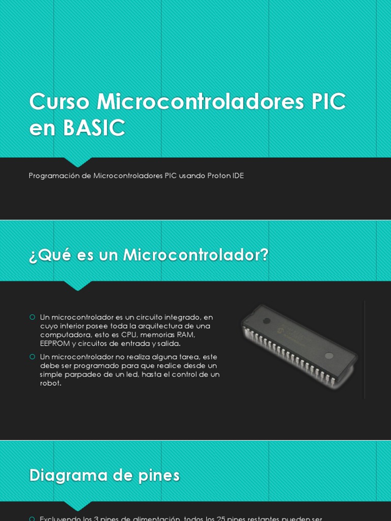 Curso Microcontroladores PIC en BASIC | PDF | Microcontrolador | Clases ...