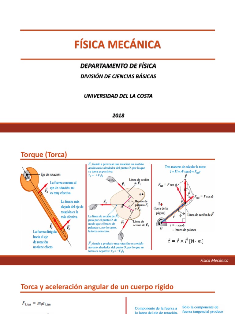 Ejemplos y Fórmulas de Torque en Física | PDF | Fricción | Esfuerzo de ...