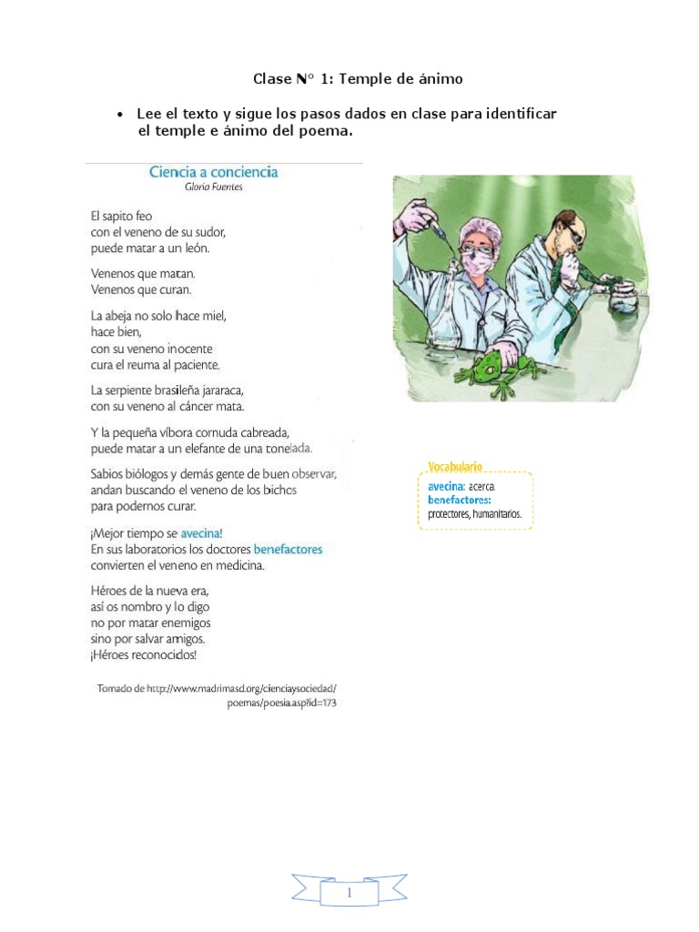 Clase 1 Temple de Animo | PDF | Artes del Lenguaje y Comunicación