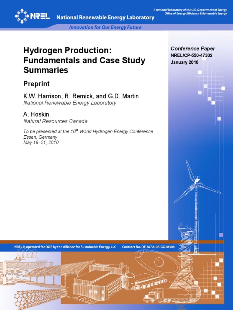 Hydrogen Cell Summary NREL | PDF | Fuel Cell | Combustion