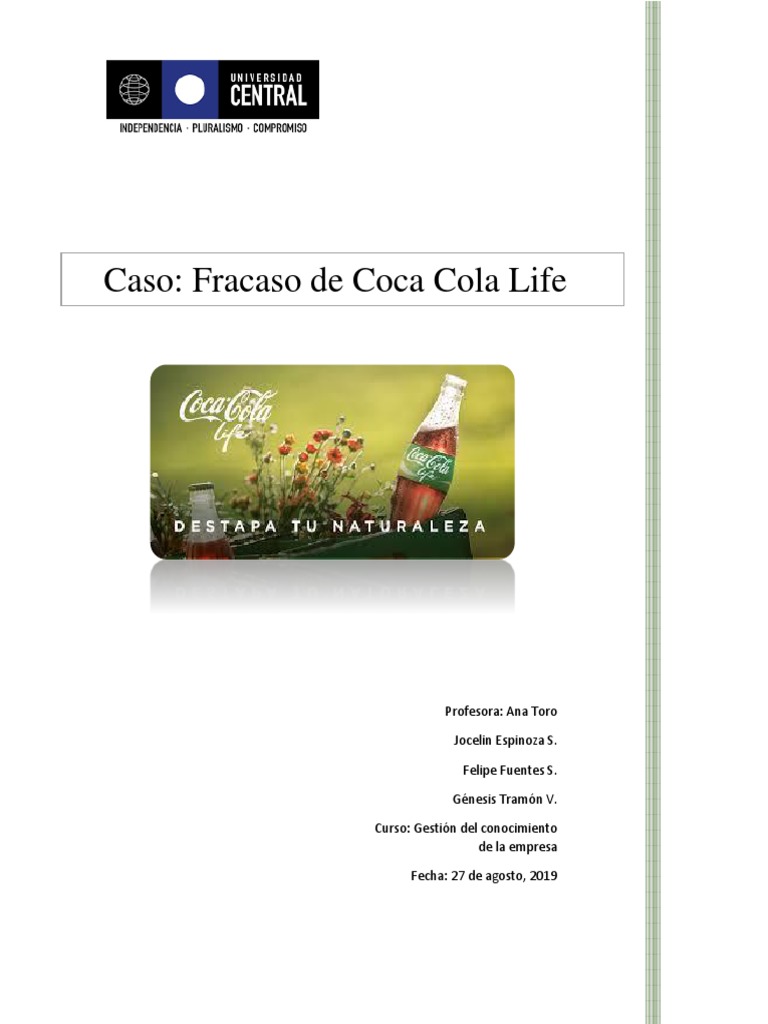 Coca Cola Life | PDF | Coca Cola | Refresco