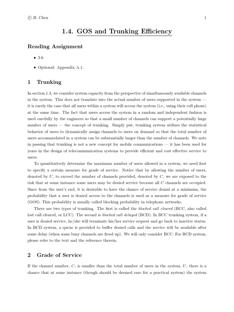 Trunking | PDF | Telecommunications | Teaching Mathematics